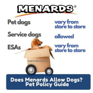 Does Menards Allow Dogs? Menards Pet Policy 2025